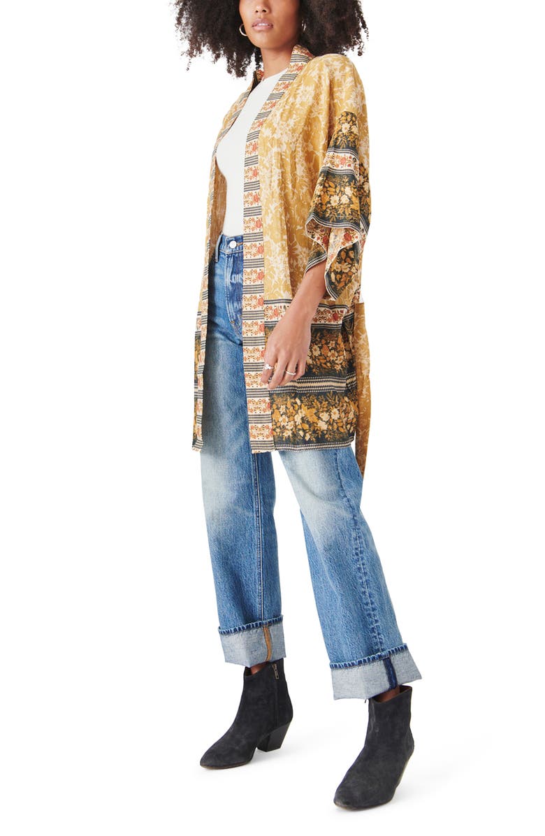 Lucky Brand Border Print Belted Top | Nordstromrack