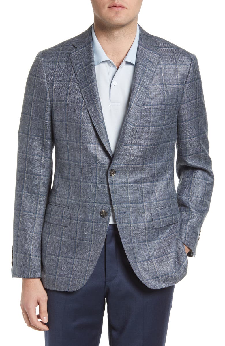 Hickey Freeman Plaid Wool Blend Sport Coat | Nordstromrack