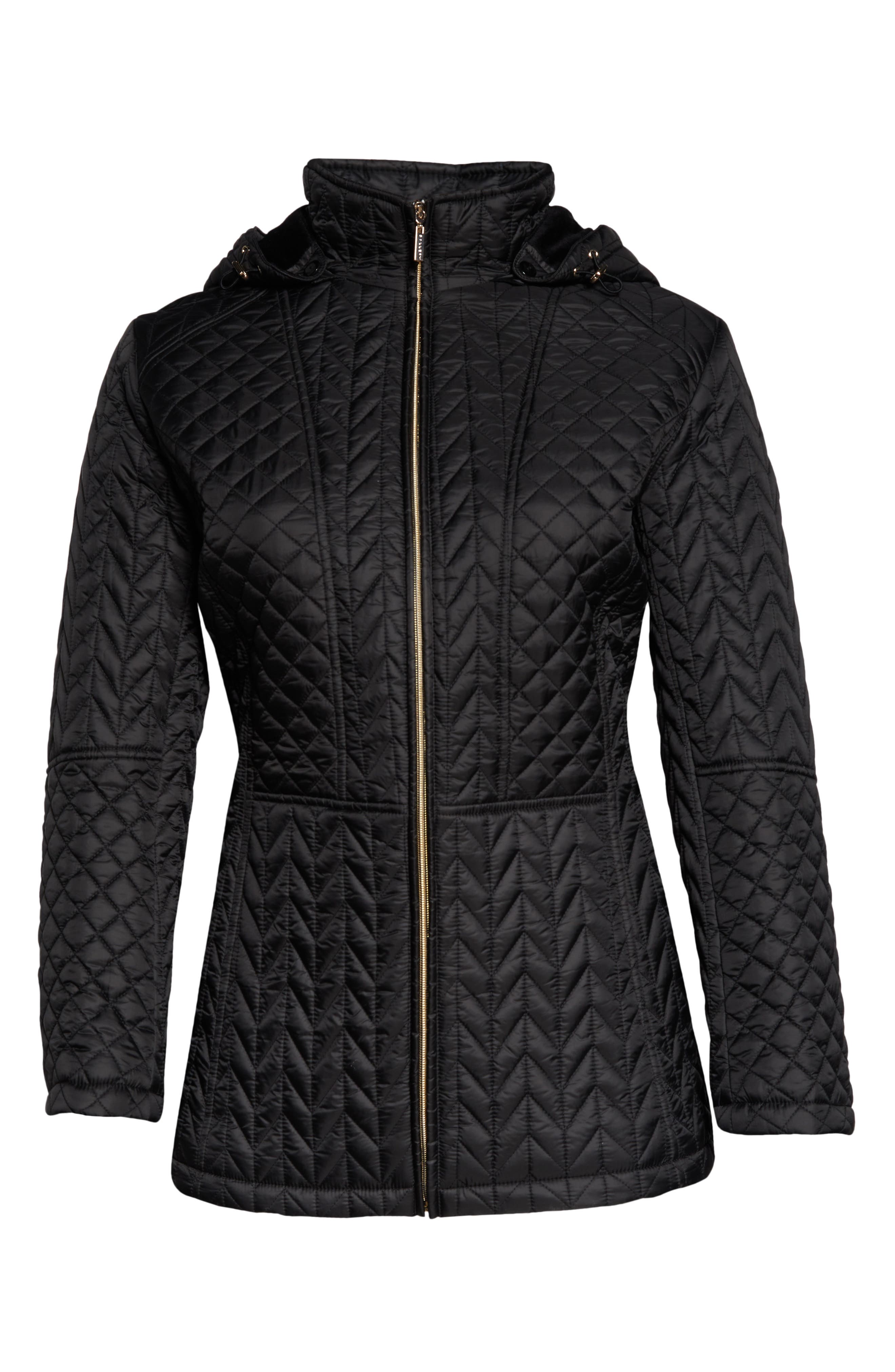 Gallery Quilted Jacket with Removable Hood | Nordstrom