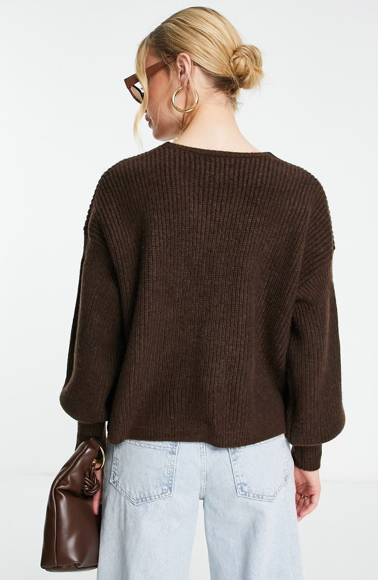 ASOS DESIGN Balloon Sleeve Open Cardigan | Nordstromrack