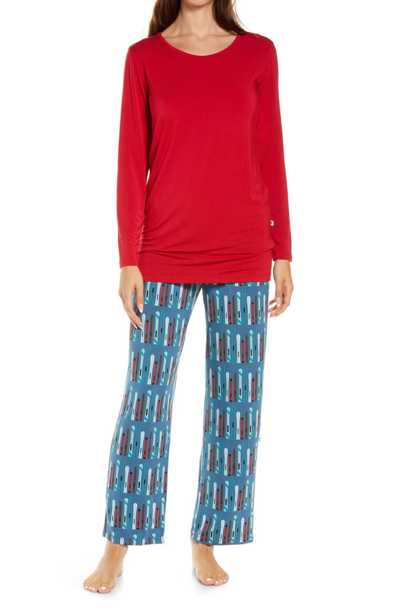 KicKee Pants Loosey Goosey Twilight Skis Pajamas | Nordstromrack
