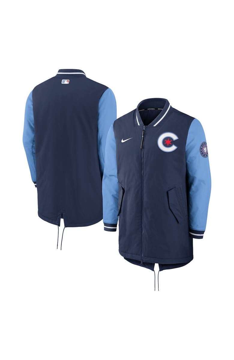 Nike Men's Nike Navy Chicago Cubs City Connect Full-Zip Dugout Jacket ...