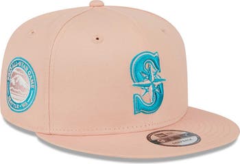 New Era Men's New Era Pink Seattle Mariners Sky Aqua Undervisor 9FIFTY ...