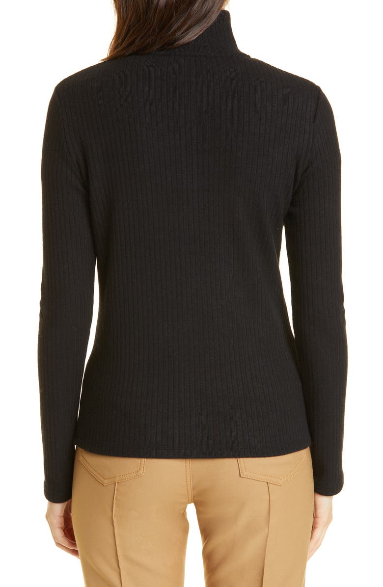 Vince Ribbed Quarter Zip Turtleneck Top | Nordstromrack