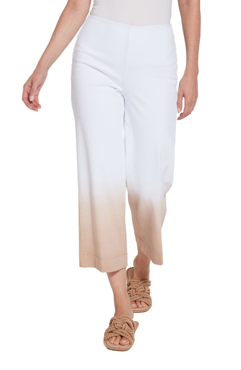 Lysse Dip Dye Ombré Crop Wide Leg Pants | Nordstromrack