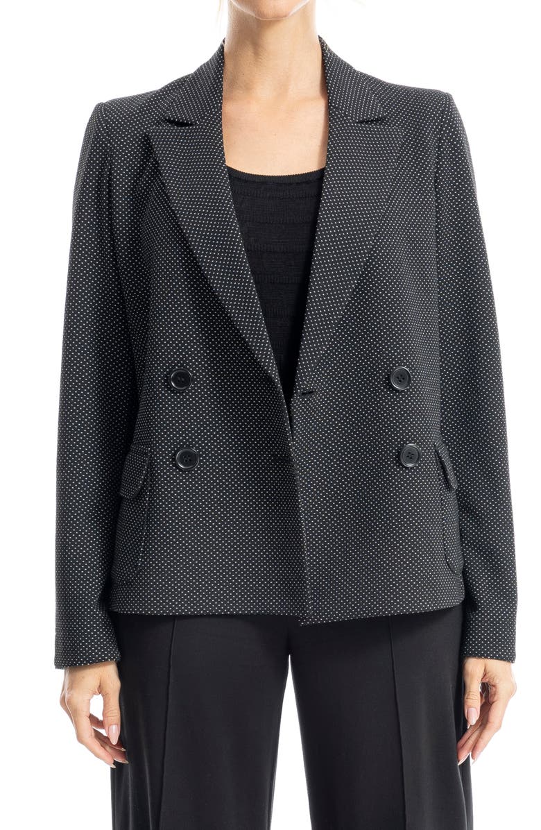 MAX STUDIO Double Breasted Pin Dot Blazer | Nordstromrack