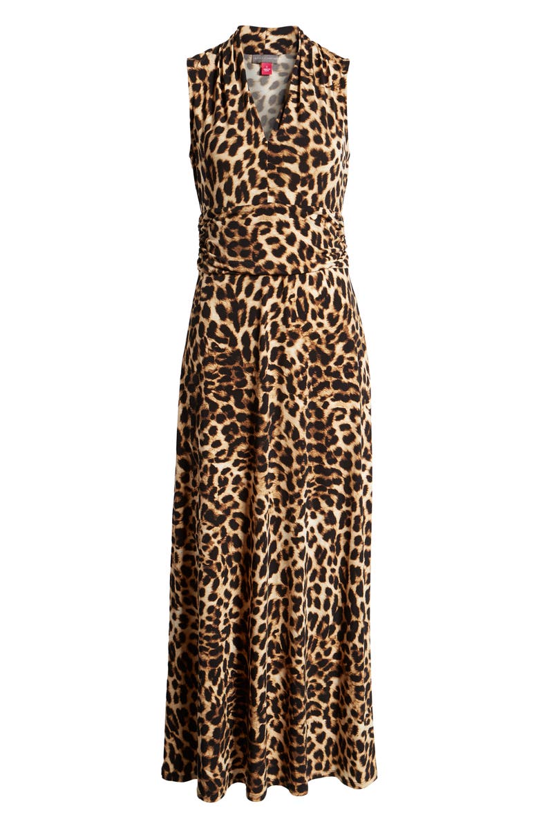 Vince Camuto Exotic Animal Print Halter Neck Maxi Dress | Nordstrom