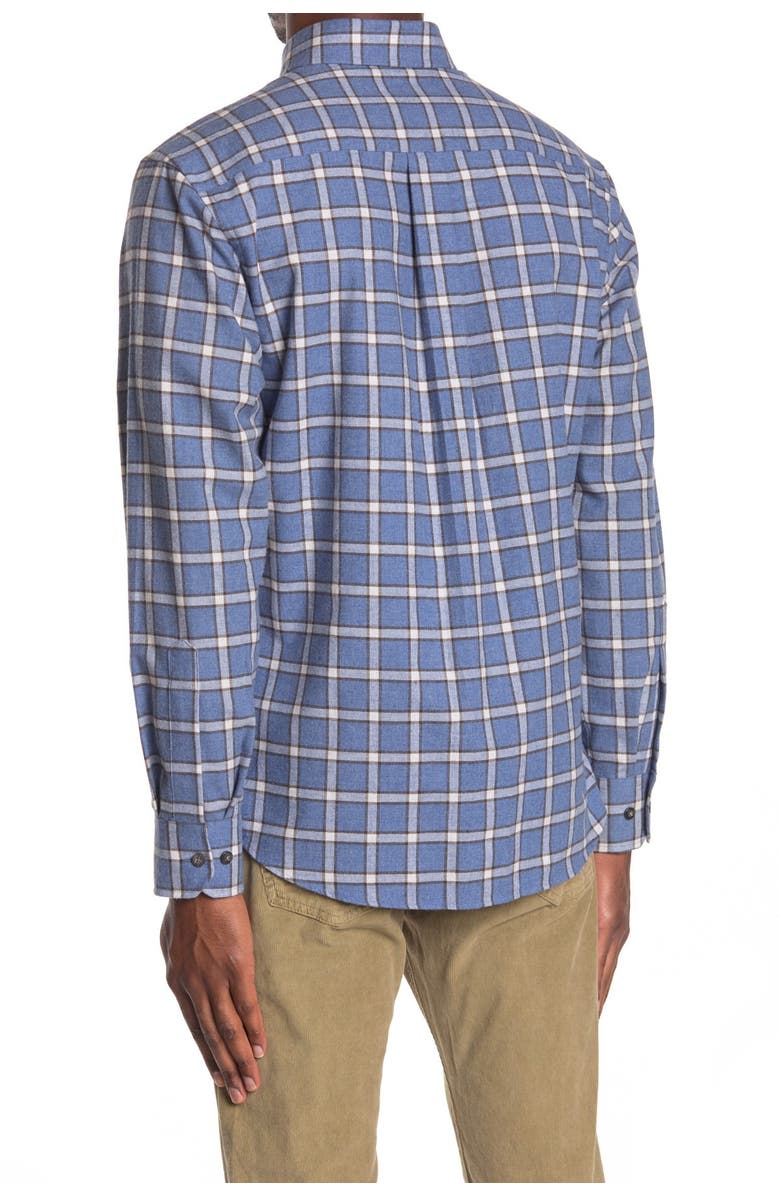 Scott Barber Brushed Melange Check Print Long Sleeve Shirt | Nordstromrack