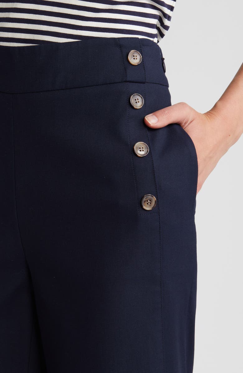FRAME Sailor Snap Crop Trousers | Nordstrom