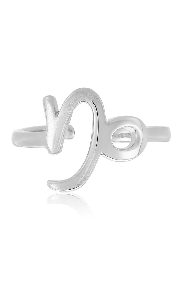 Sterling Forever Sterling Silver Adjustable Zodiac Ring - Capricorn ...