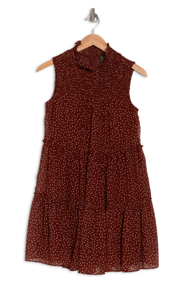 Taylor Dresses Smocked Tiered A-Line Chiffon Shift Dress | Nordstromrack