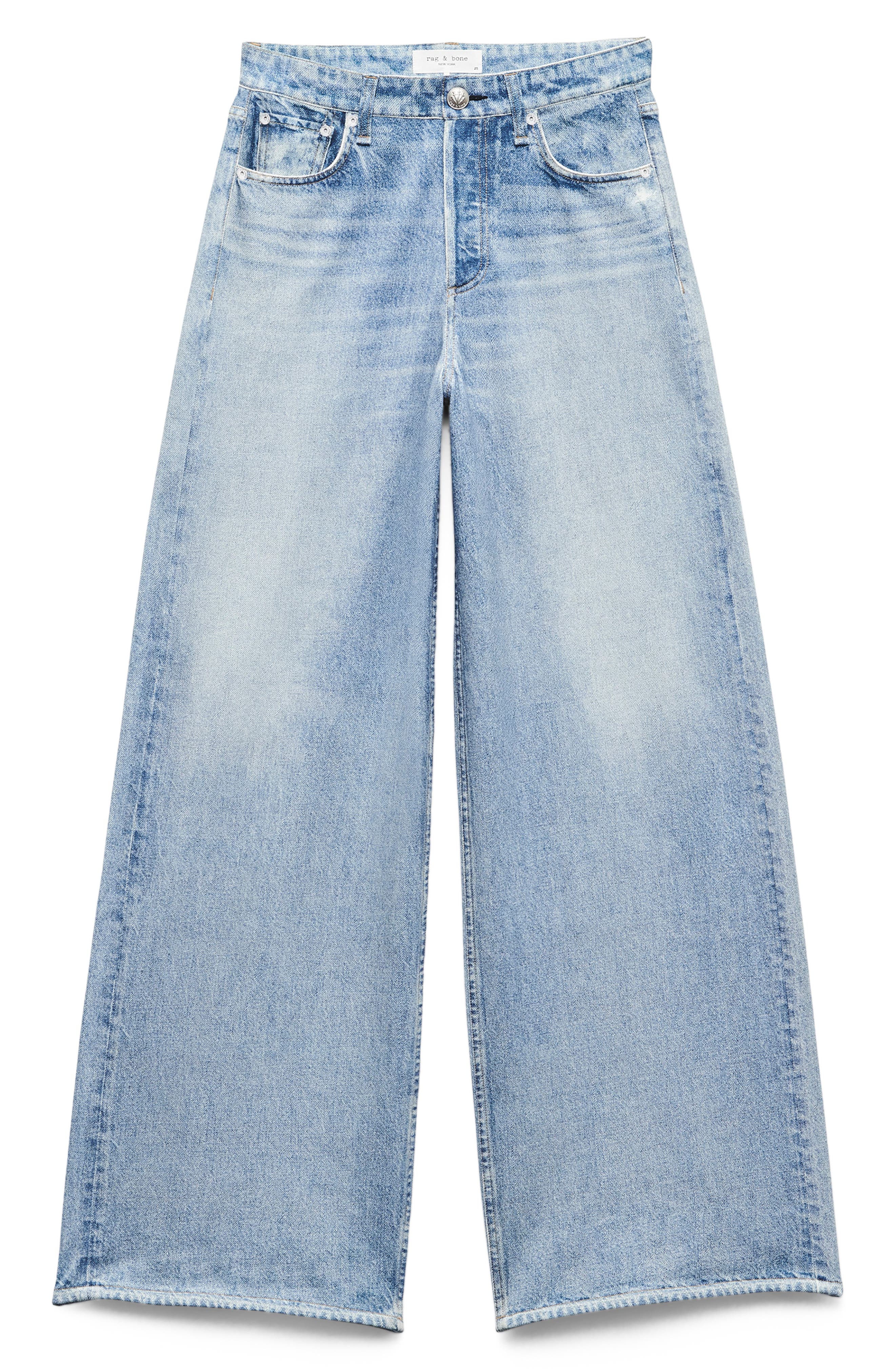 rag & bone Miramar Sofie High Waist Wide Leg Cotton Terry Sweatpant ...