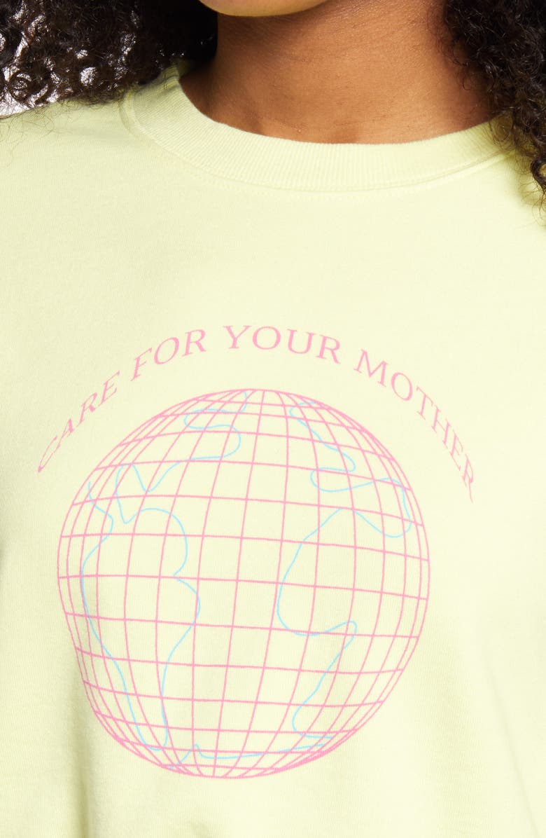 BP. Care for Your Mother Crop Organic Cotton Sweatshirt | Nordstromrack
