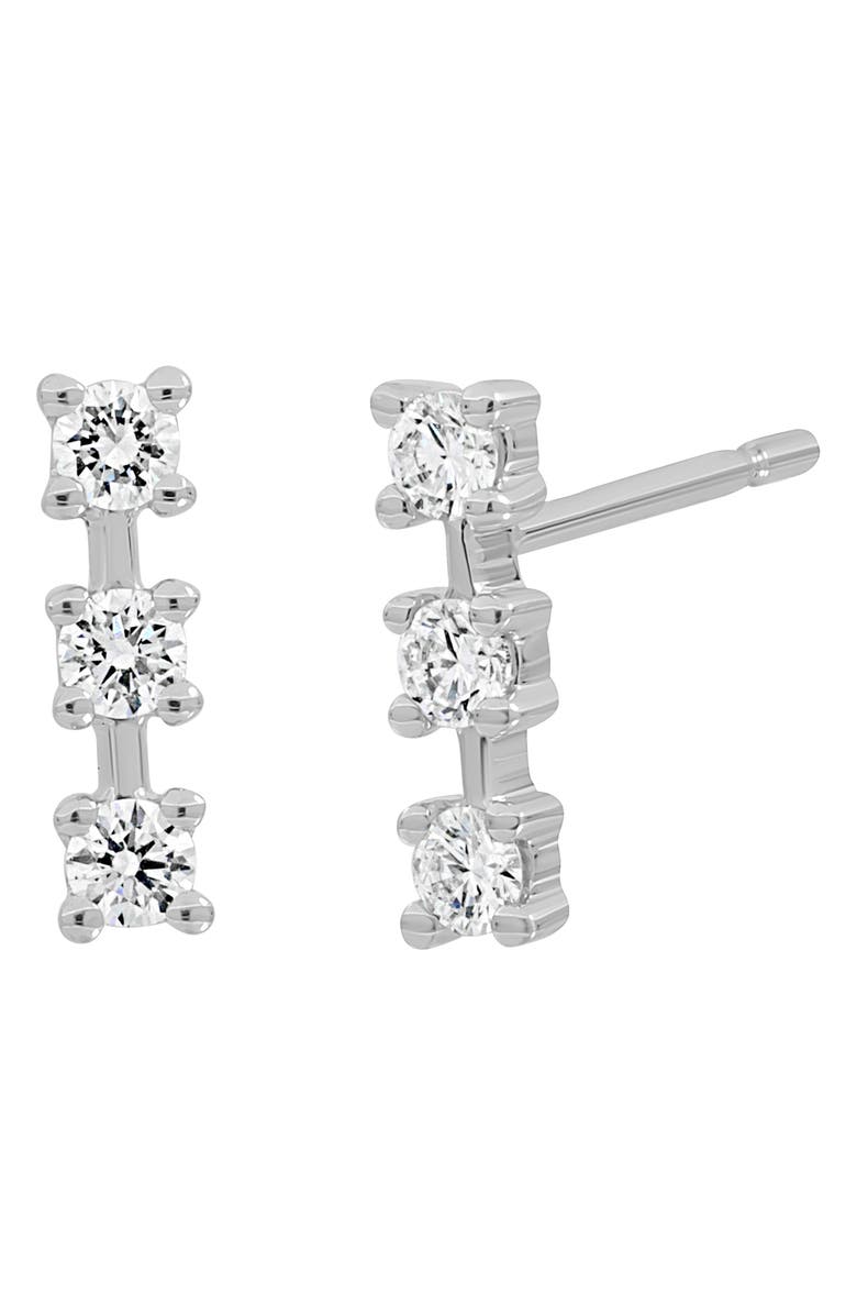 Bony Levy 18K White Gold Diamond Bar Stud Earrings - 0.38ct ...