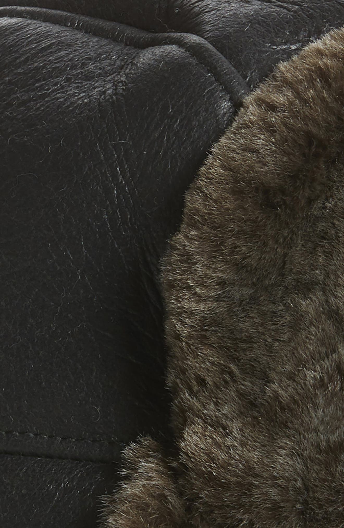 Crown Cap Genuine Shearling Leather Trapper Hat | Nordstrom