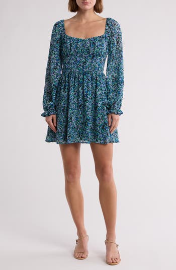 Lush Floral Long Sleeve Dress | Nordstromrack