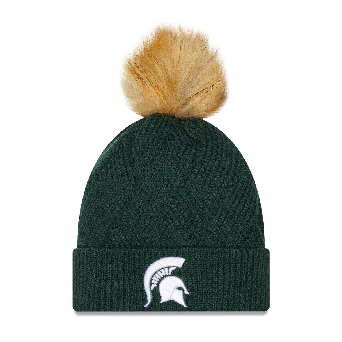 New Era Women's New Era Green Michigan State Spartans Snowy Cuffed Knit ...