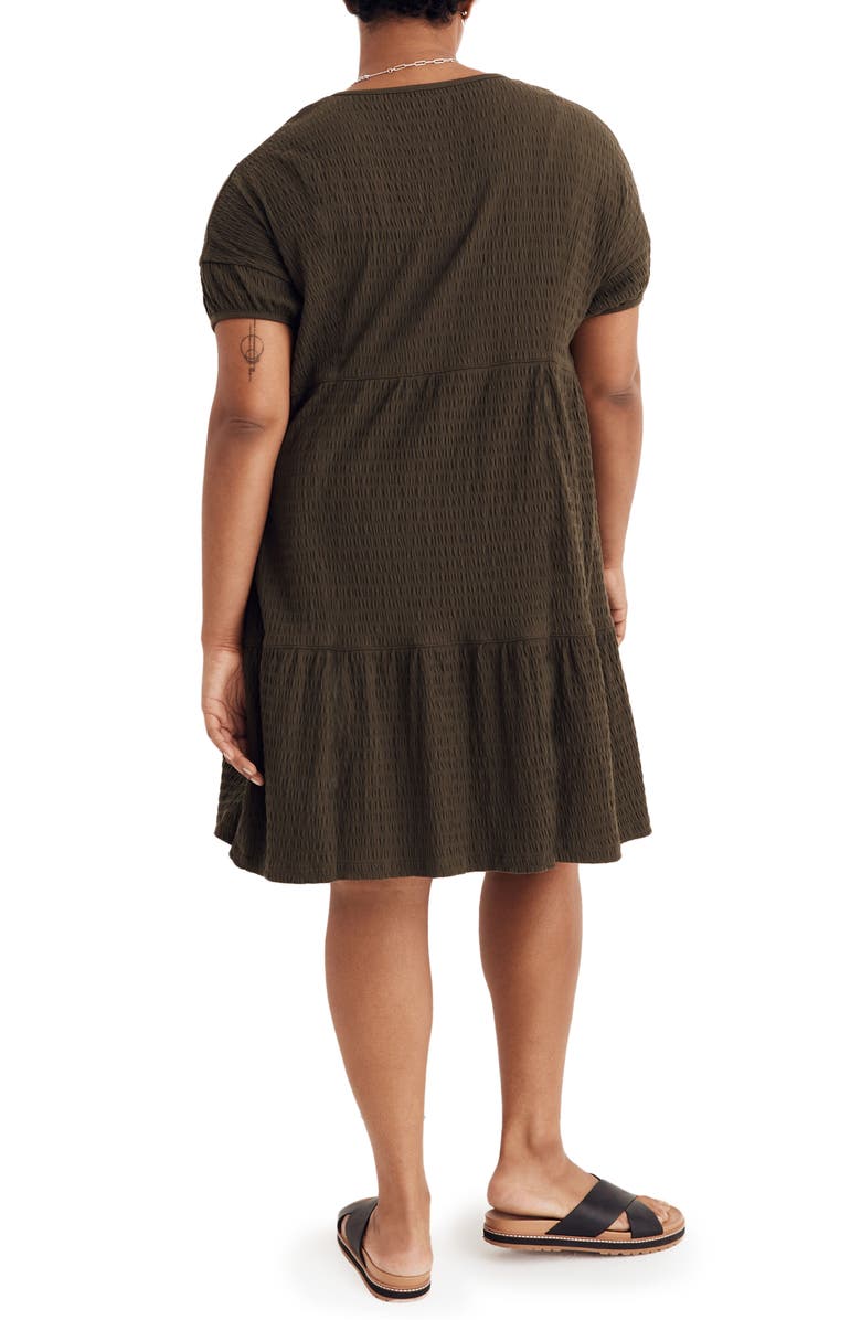 Madewell Resourced Crinkle Knit Tiered Dress | Nordstromrack