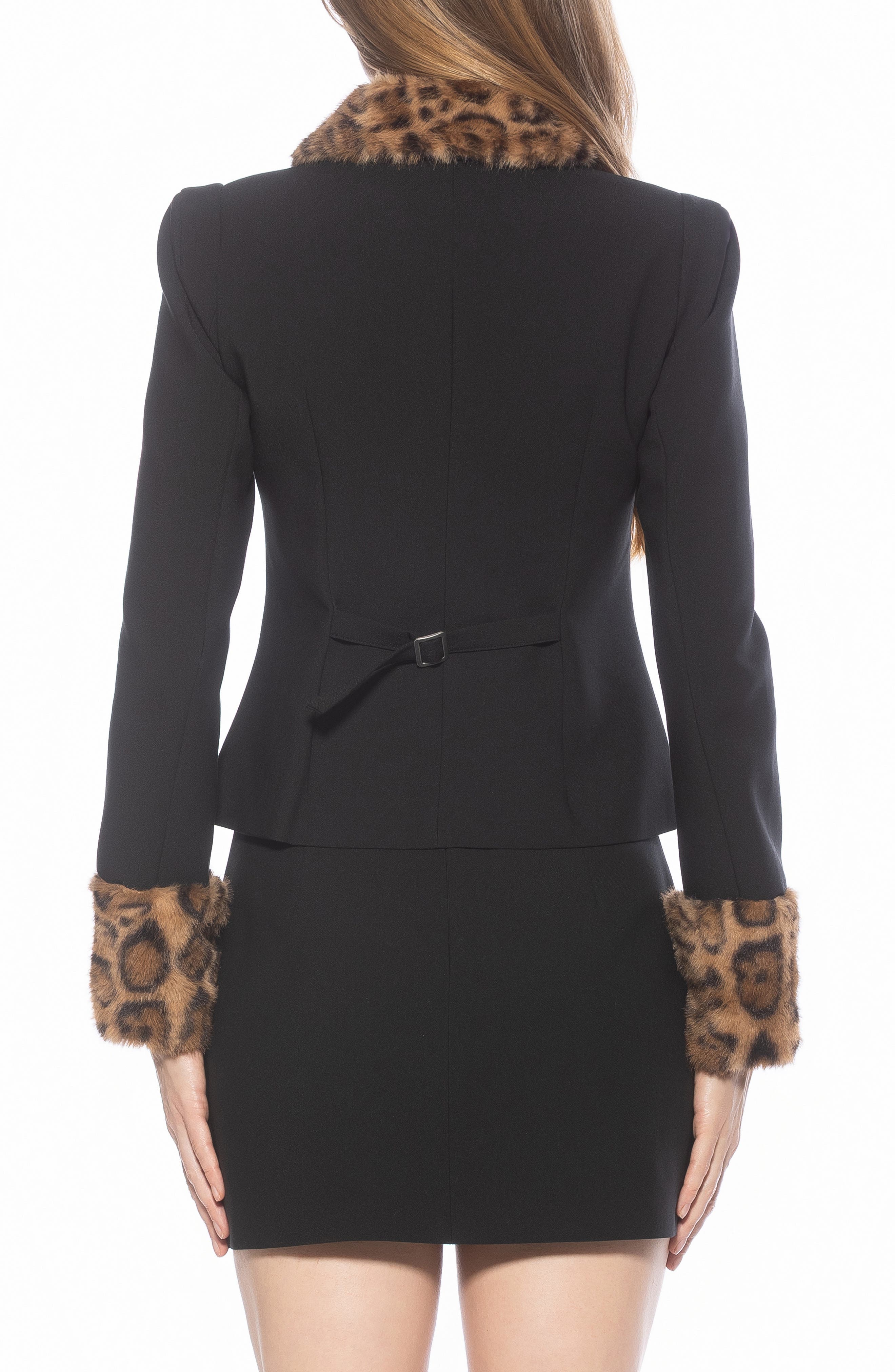 Alexia Admor Fran Faux Fur Trim Twill Jacket | Nordstromrack
