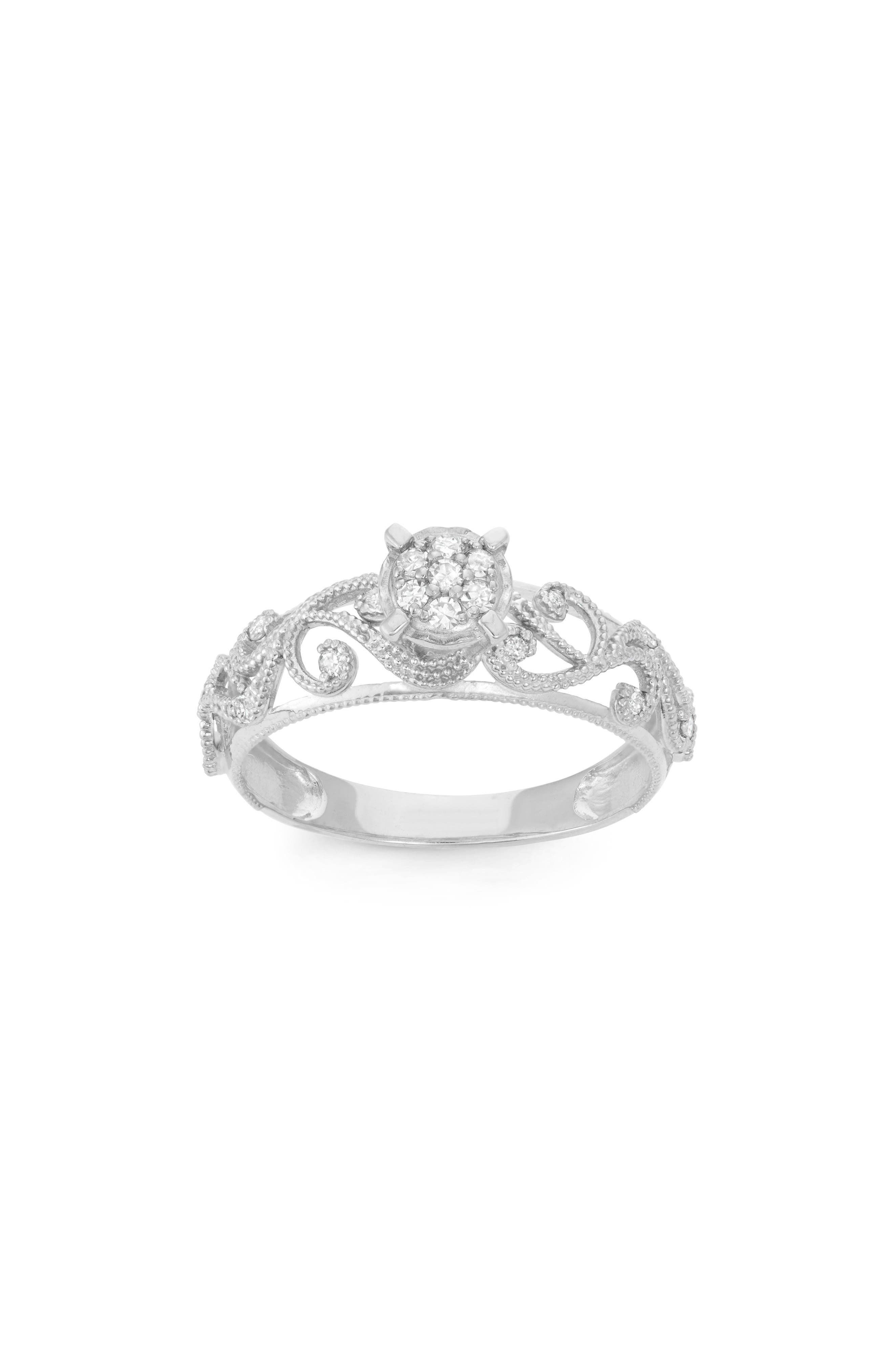 FUZION CREATIONS Diamond Filigree Ring | Nordstromrack