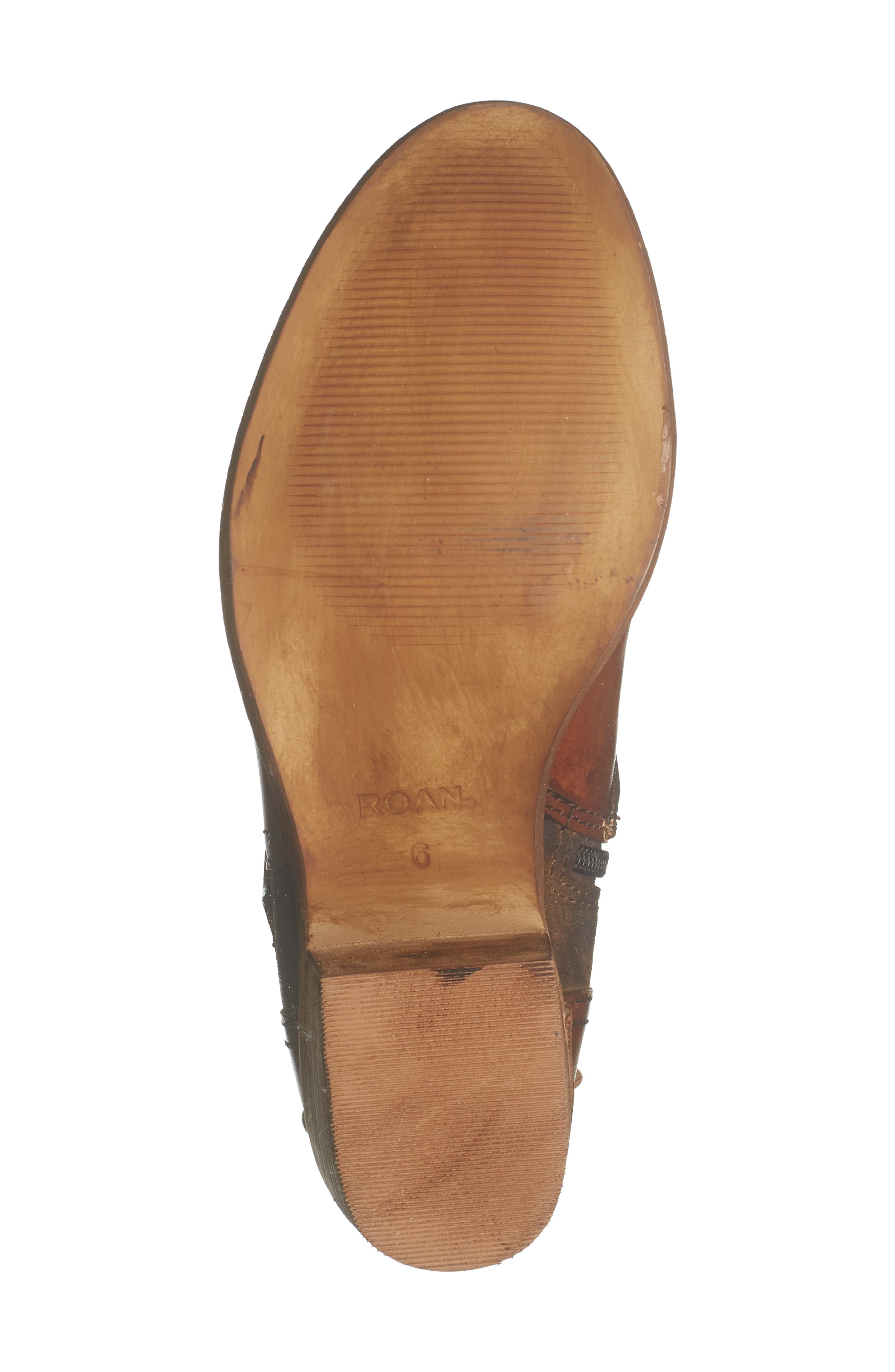 ROAN Greta Block Heel Leather Western Boot | Nordstromrack