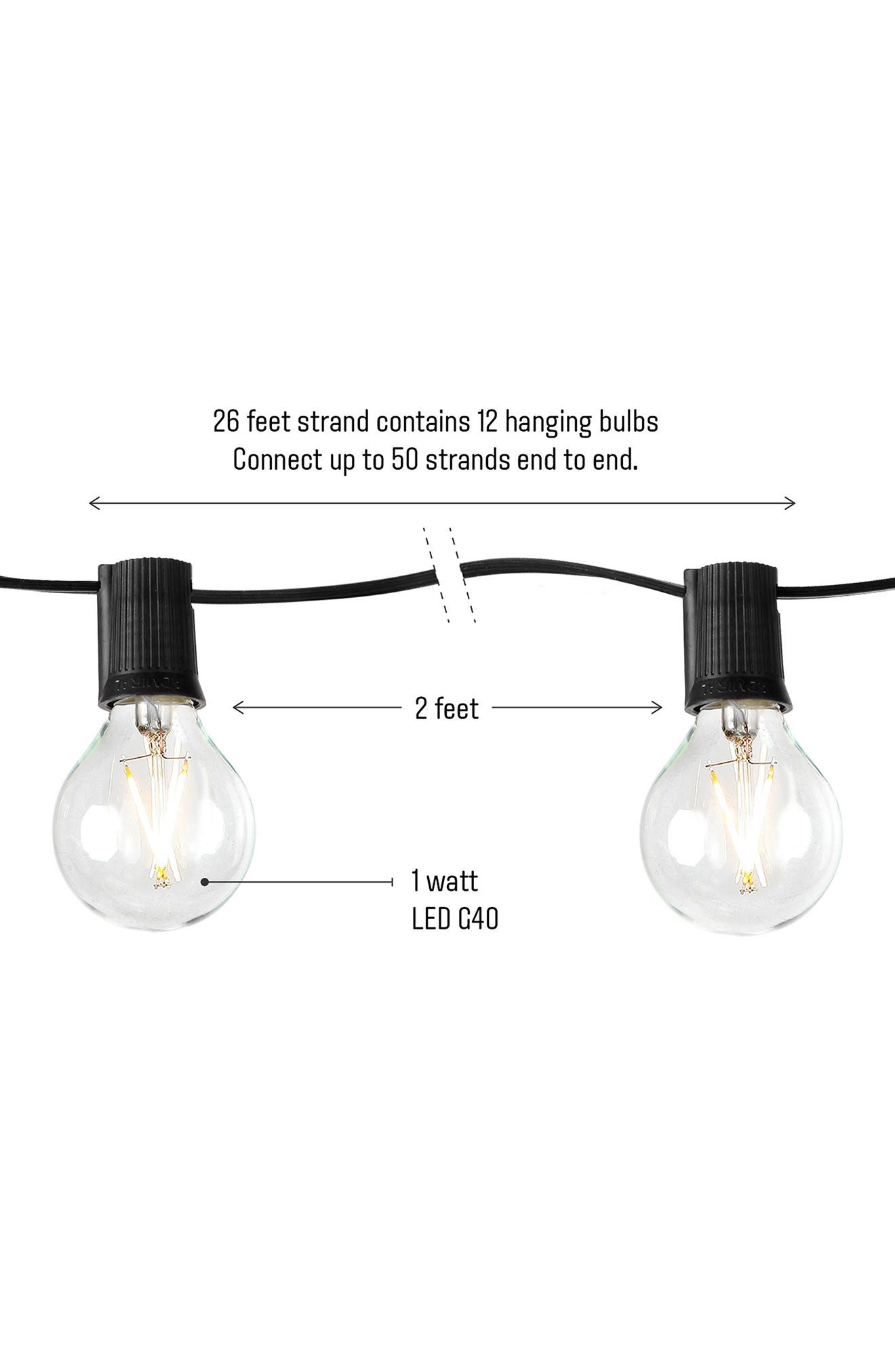 Brightech Ambience Globe LED Outdoor String Lights | Nordstrom