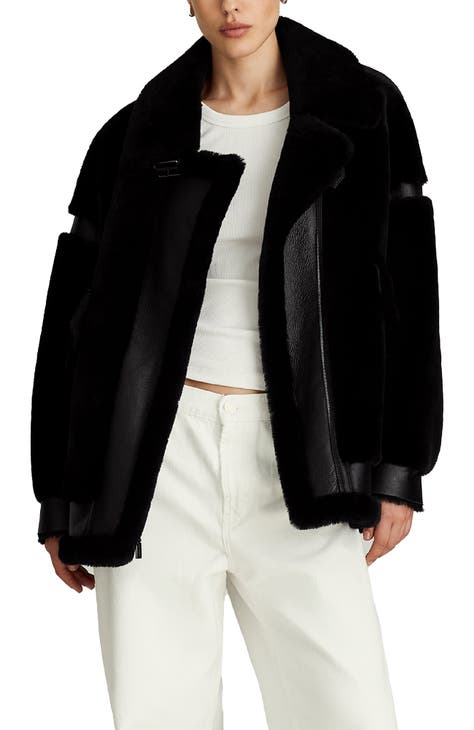 Black Shearling & Faux Shearling | Nordstrom