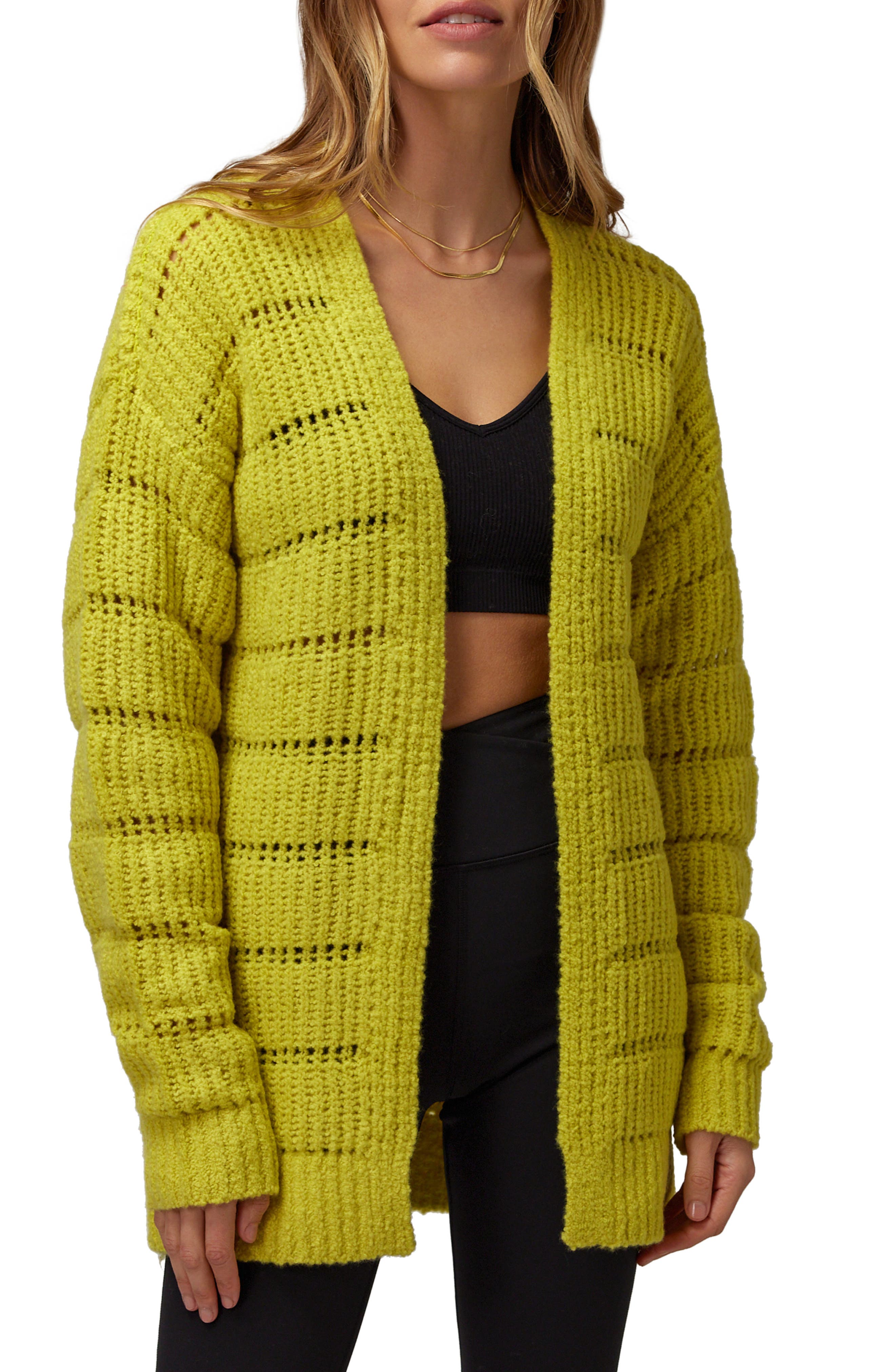 Spiritual Gangster Cassey Wool Blend Open Stitch Cardigan | Nordstromrack