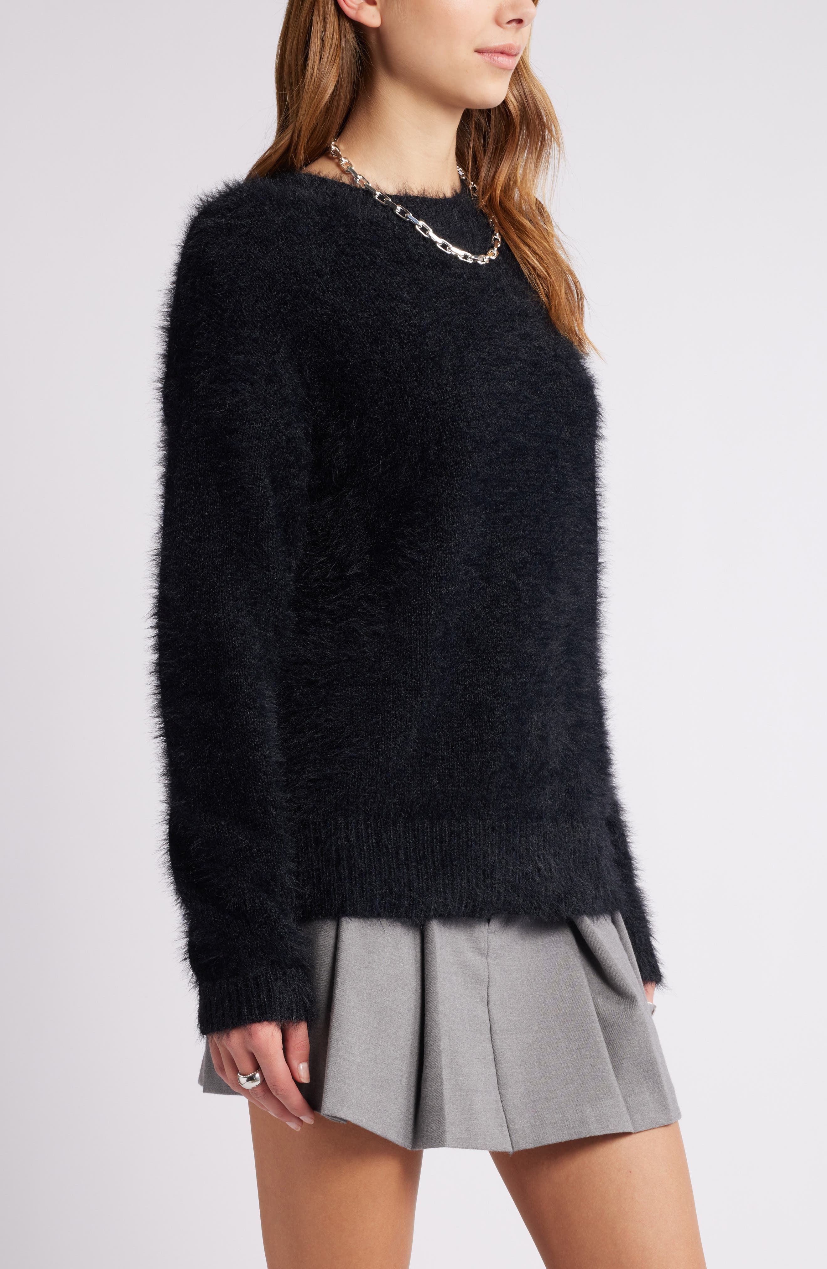 Open Edit Boyfriend Sweater | Nordstrom