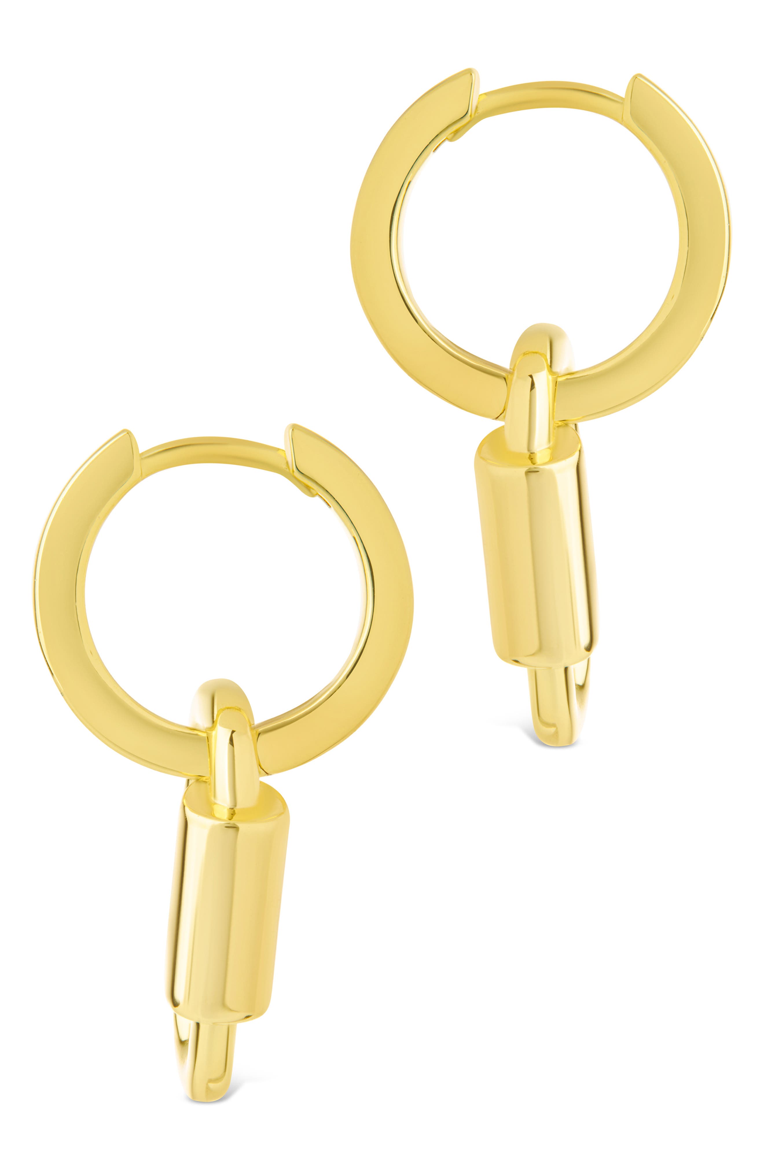Sterling Forever Ellison Carabiner Drop Earrings | Nordstromrack