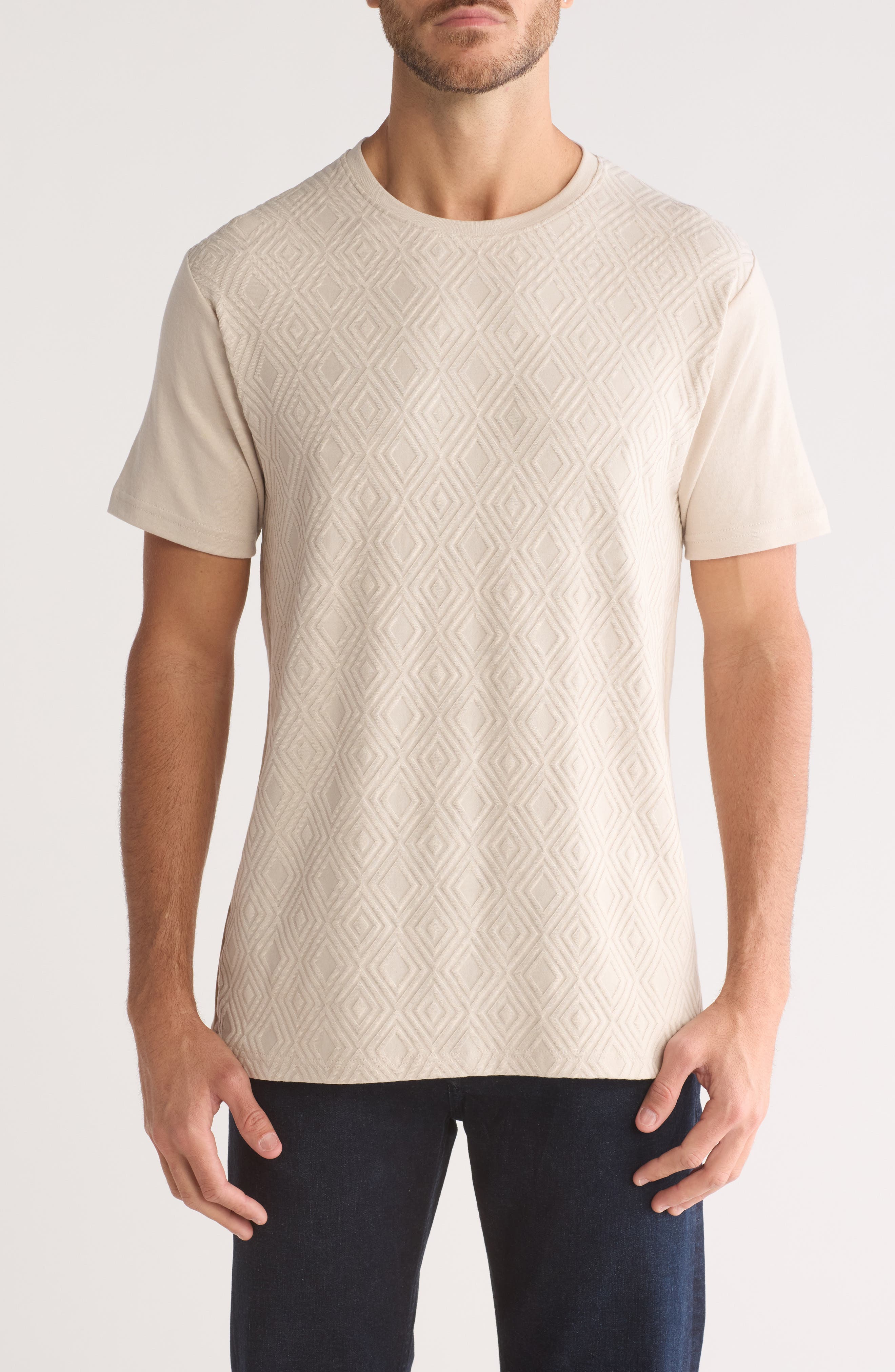 DENIM AND FLOWER Diamond Texture T-Shirt | Nordstromrack