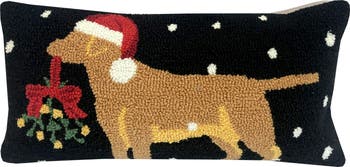 R16 HOME Santa Black Lab Accent Pillow | Nordstromrack