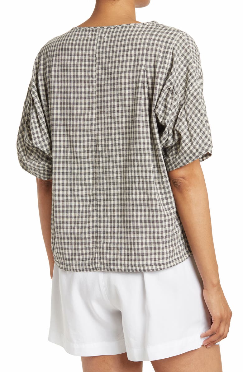 MAX STUDIO Stripe Elbow Sleeve Top | Nordstromrack