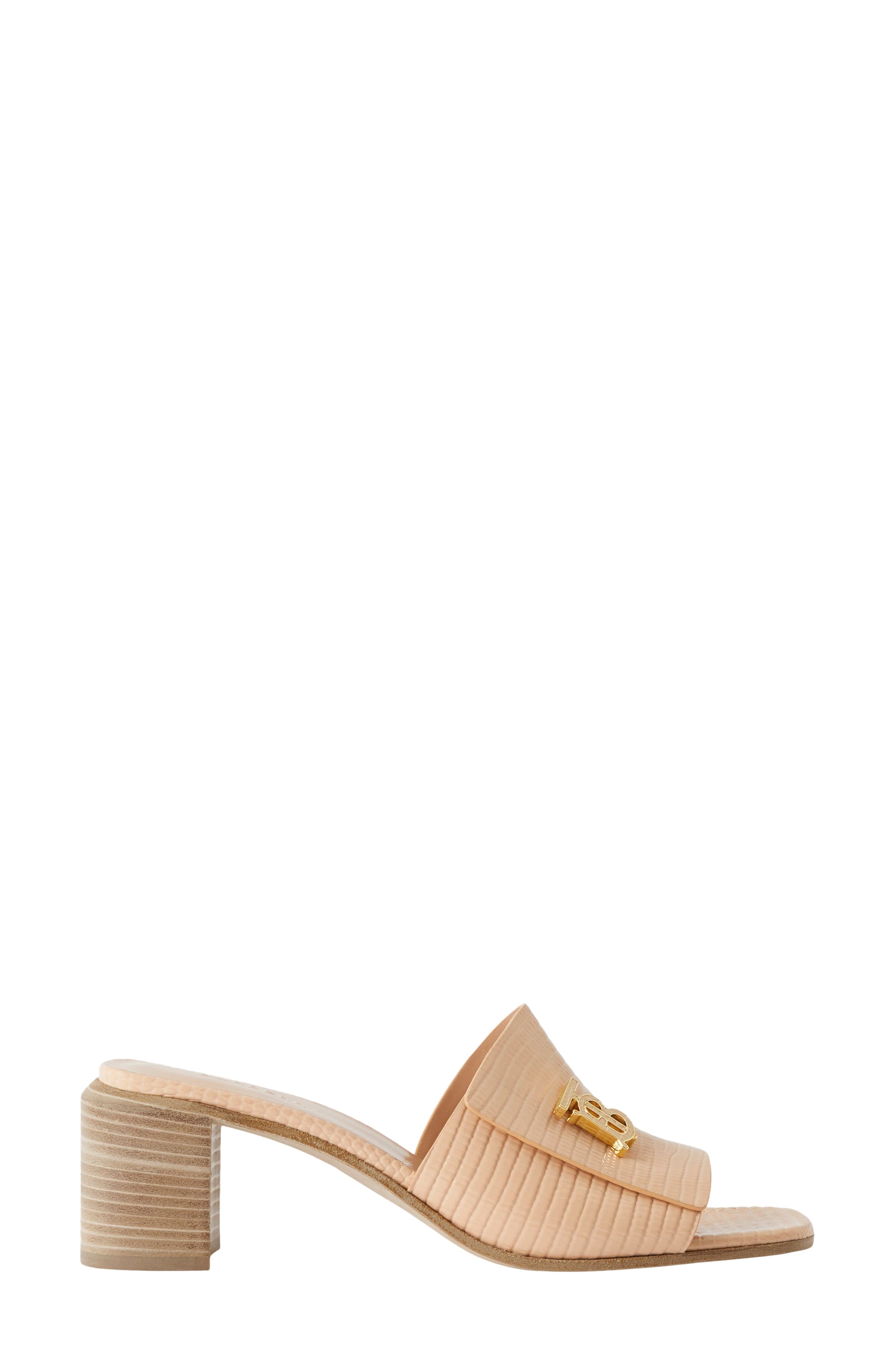 Burberry Winne Lizard Embossed Slide Sandal (Women) | Nordstromrack