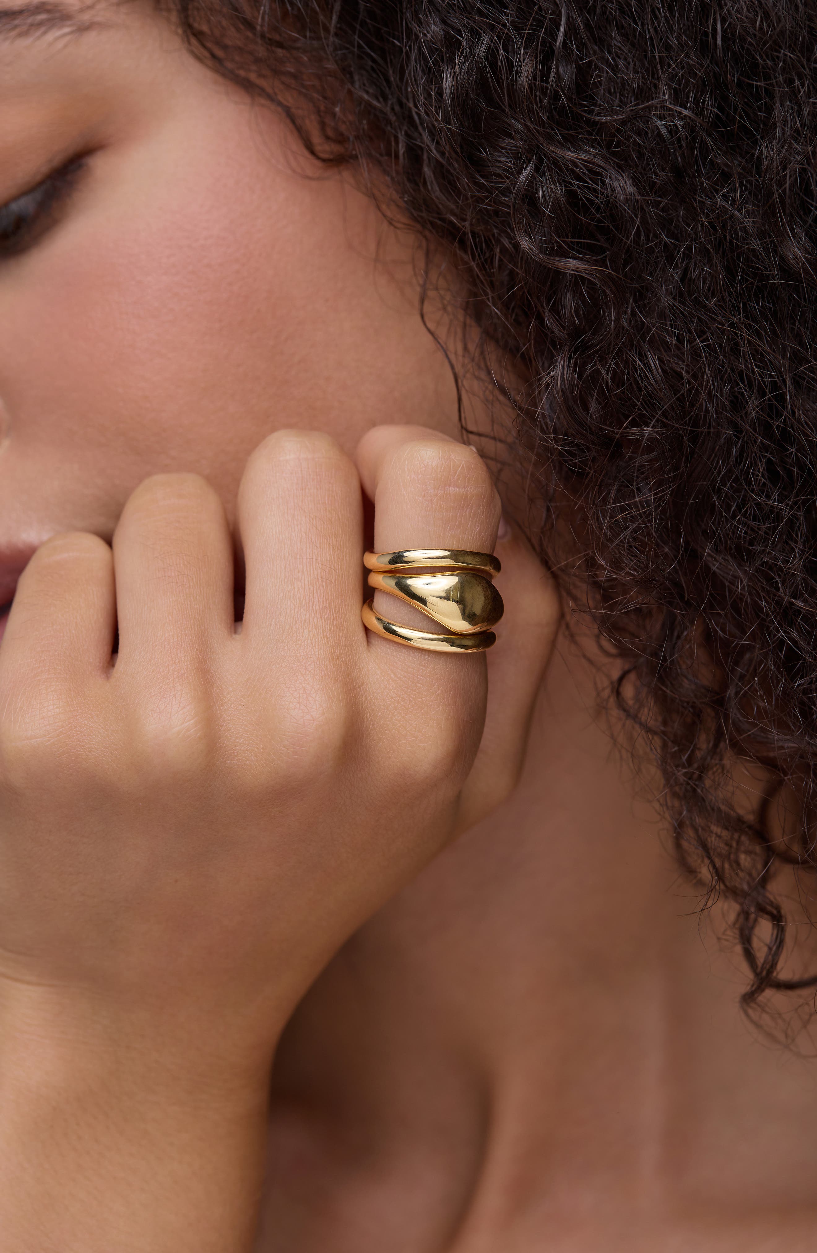 Bony Levy Set of 3 14K Gold Stacking Rings | Nordstrom