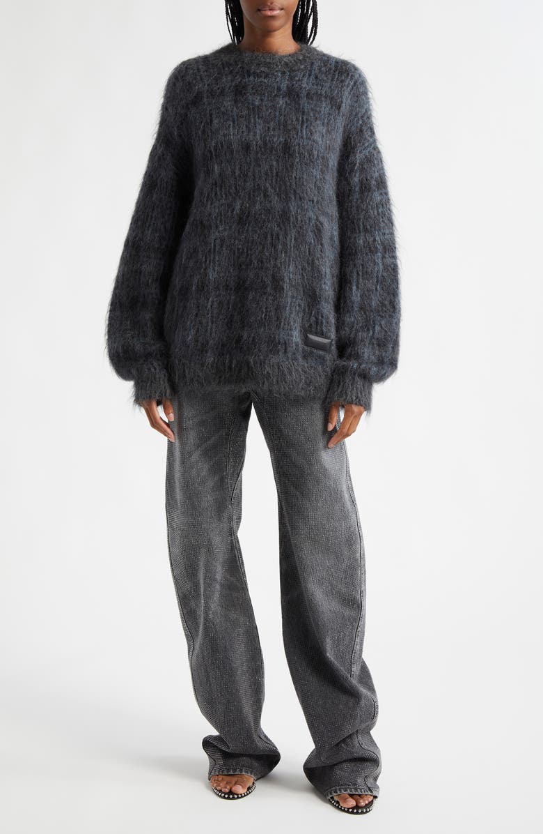 Alexander Wang Hotfix Crystal Twisted Seam Barrel Leg Jeans | Nordstromrack