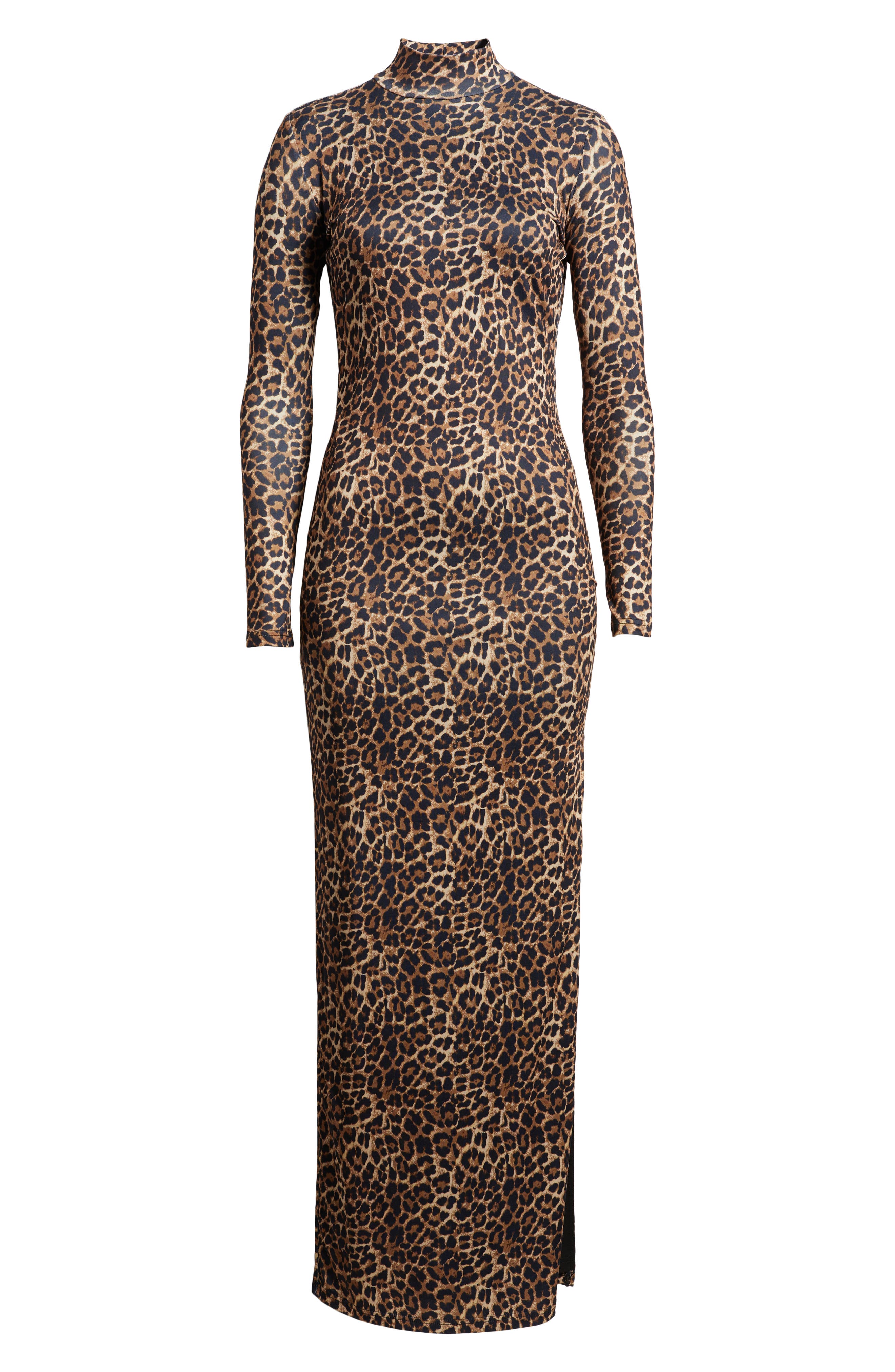 bebe X Ciara Long Sleeve Open Back Chain Maxi Dress | Nordstromrack