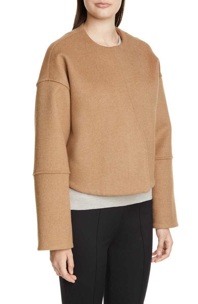 PARTOW Marlow Cashmere & Camel's Hair Crop Jacket | Nordstrom