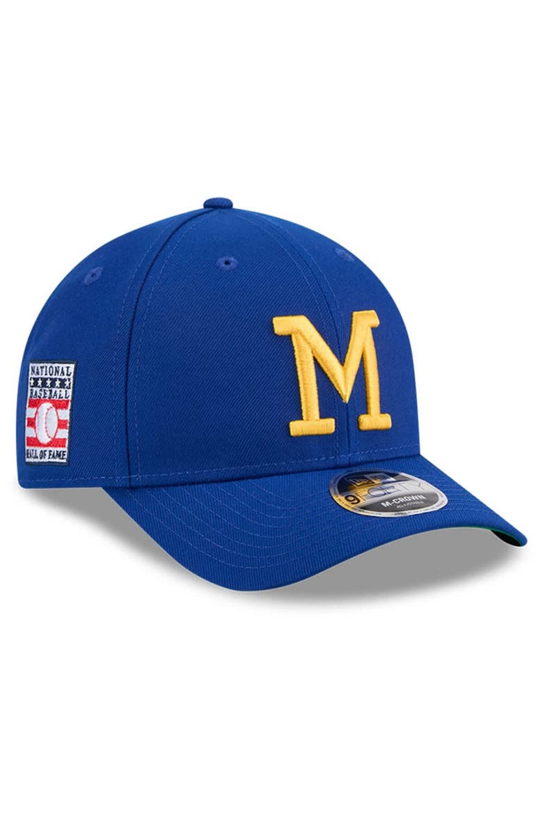 Men's New Era Royal Milwaukee Brewers Baseball Hall of Fame 9FORTY M ...