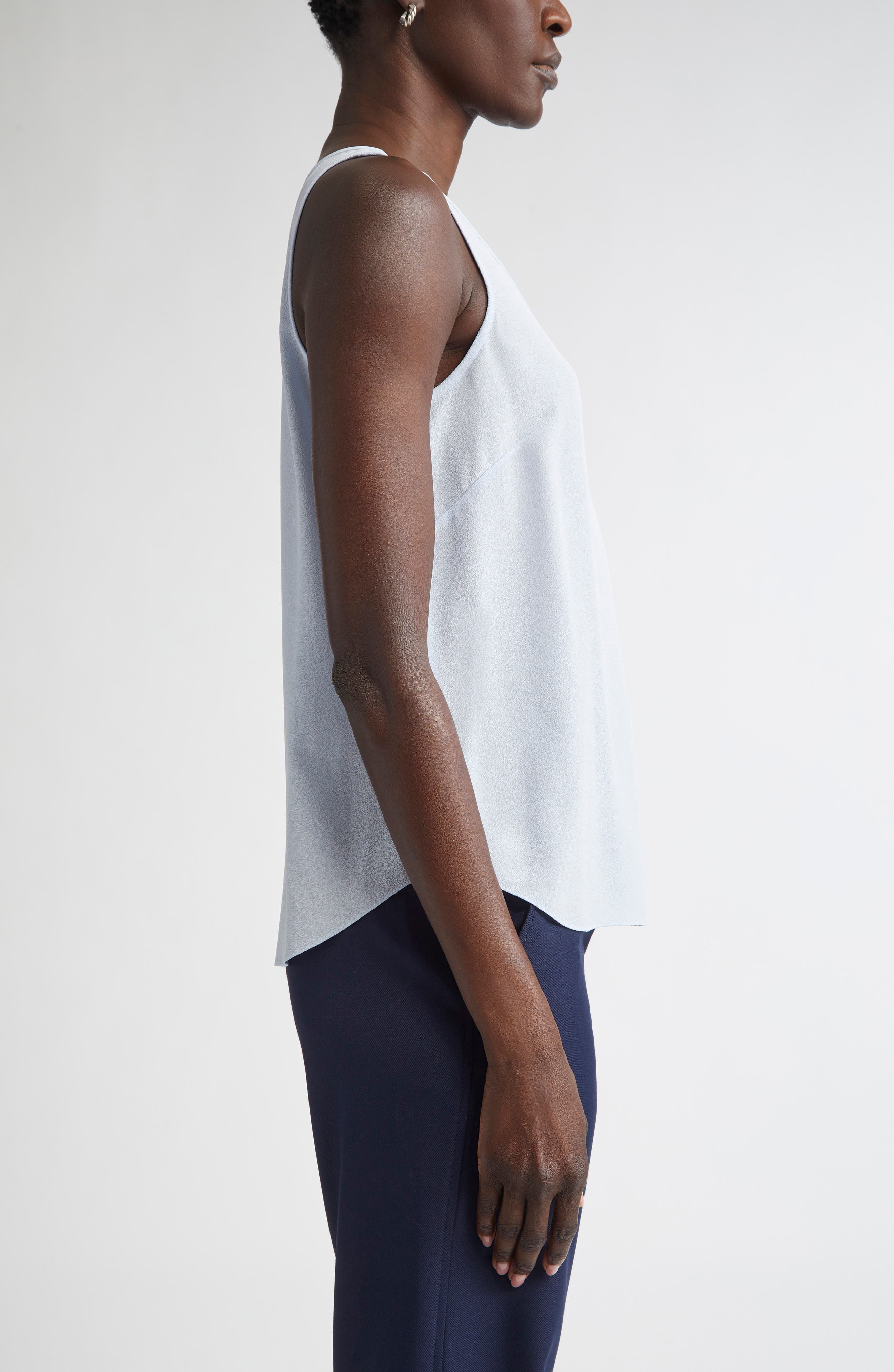 ST. JOHN Silk Crepe Shell | Nordstrom