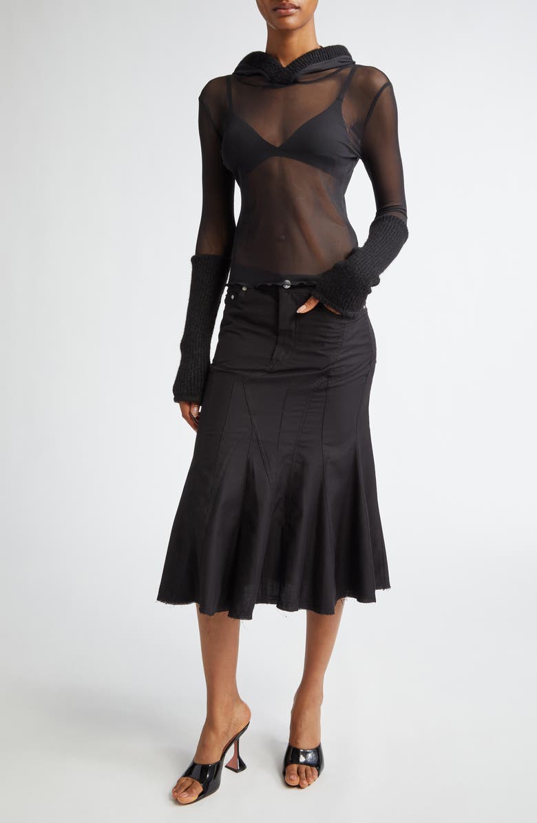 Miaou Mari Sheer Mesh Hoodie | Nordstromrack