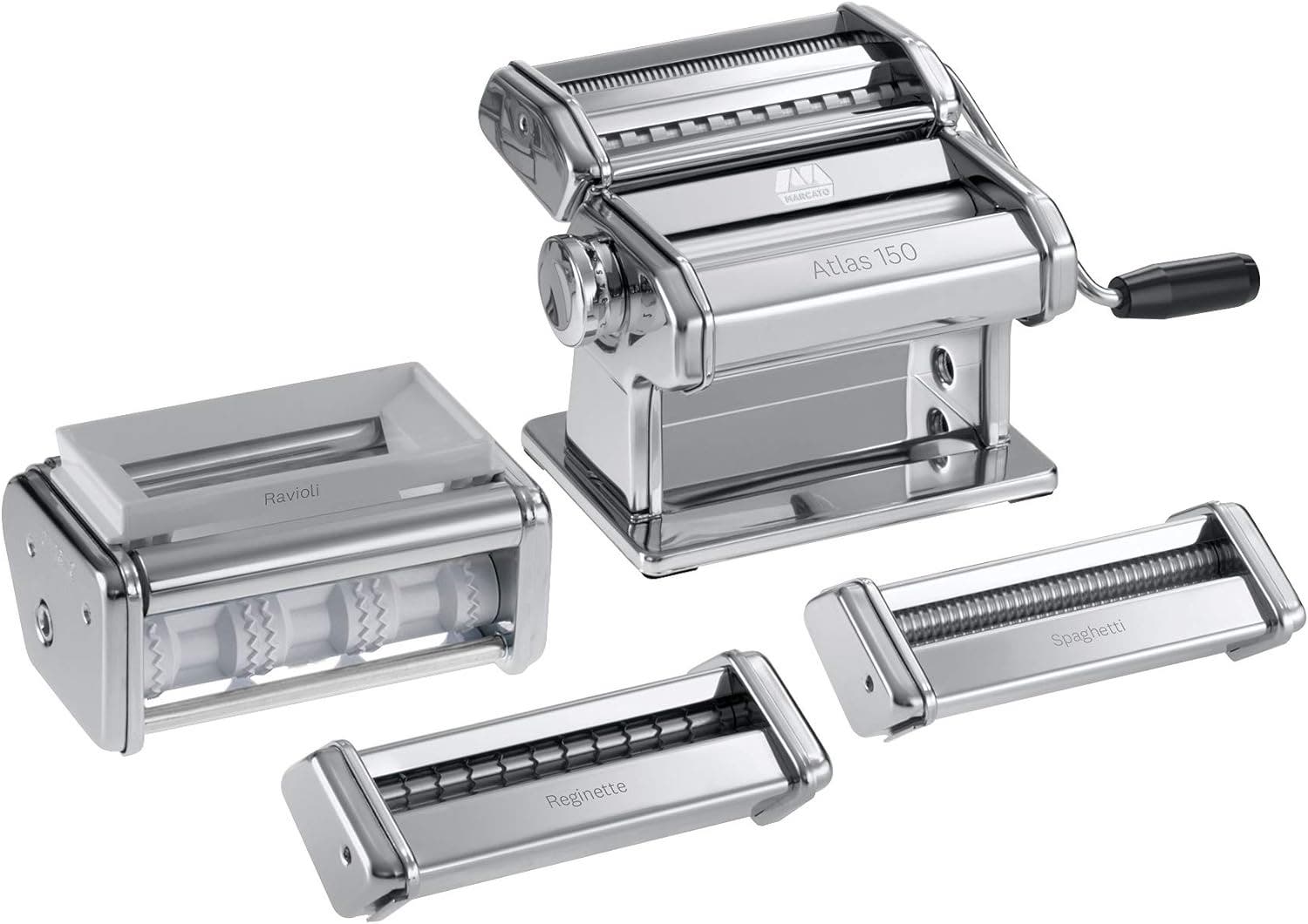 Marcato Atlas 4-Piece Set Pasta Set, Includes Atlas 150, Ravioli ...