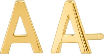 BYCHARI Large Initial Stud Earrings | Nordstrom