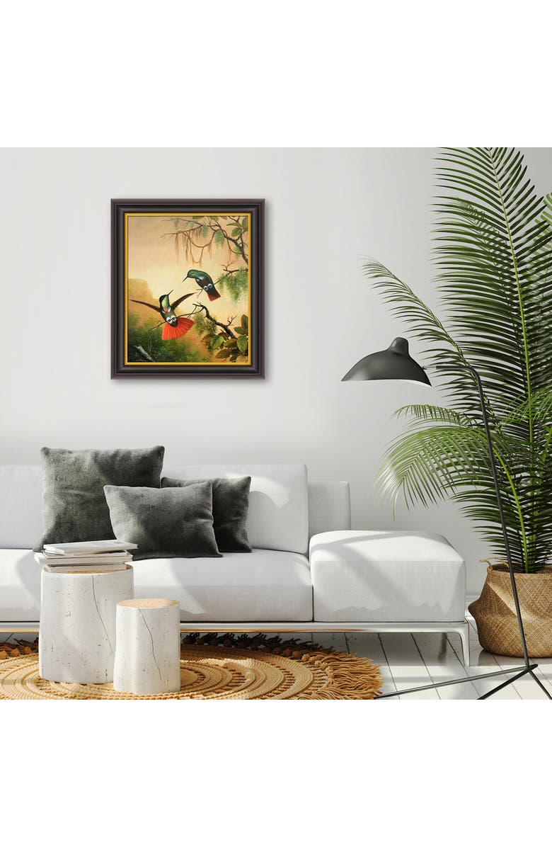 OVERSTOCK ART Two Hooded Visorbearer Hummingbirds by Martin Johnson ...