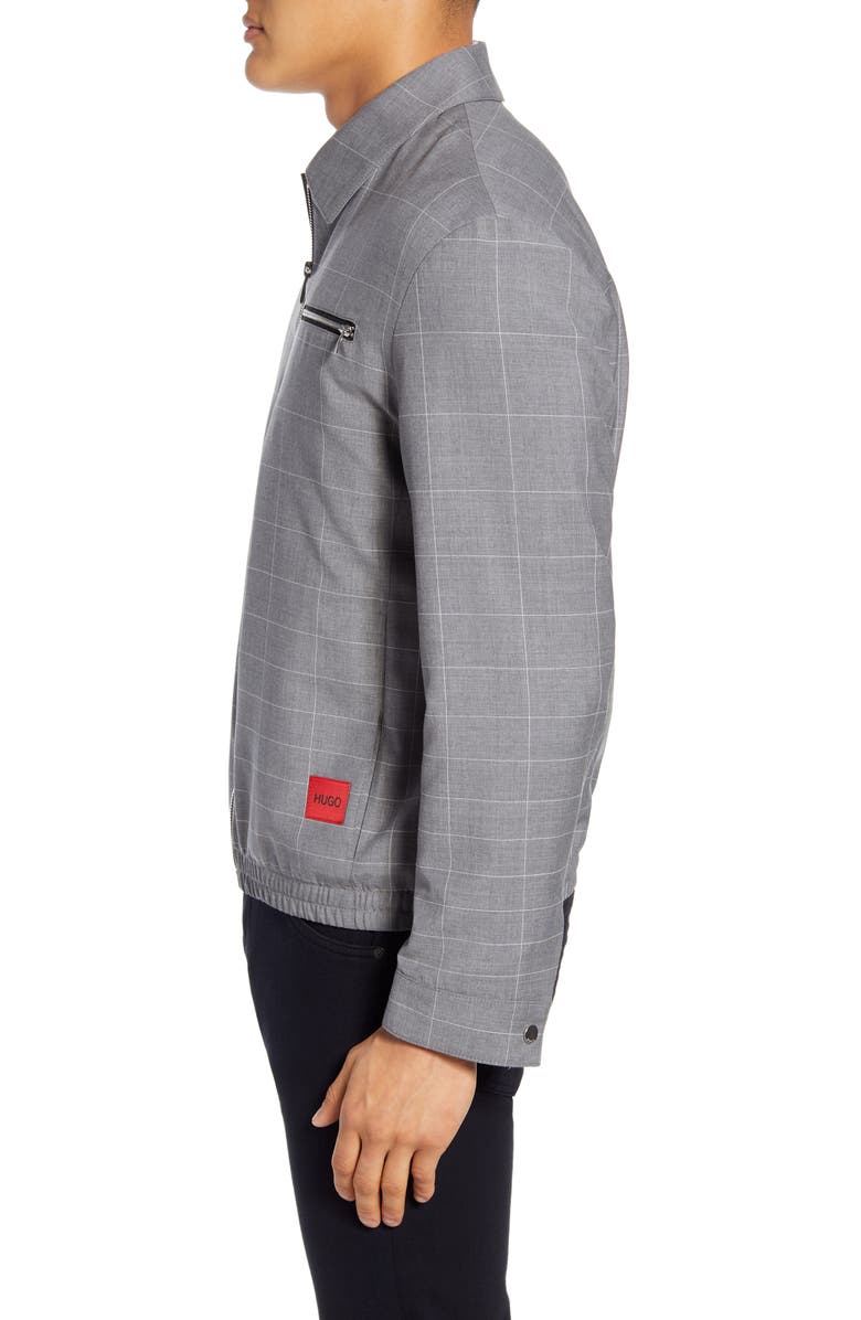 HUGO Urox2031 Windowpane Wool Jacket | Nordstrom