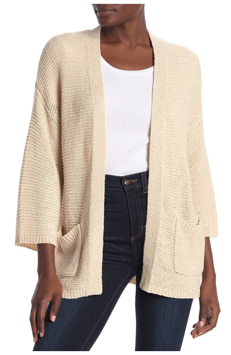 Cotton Emporium Open Weave Knit Cardigan | Nordstromrack