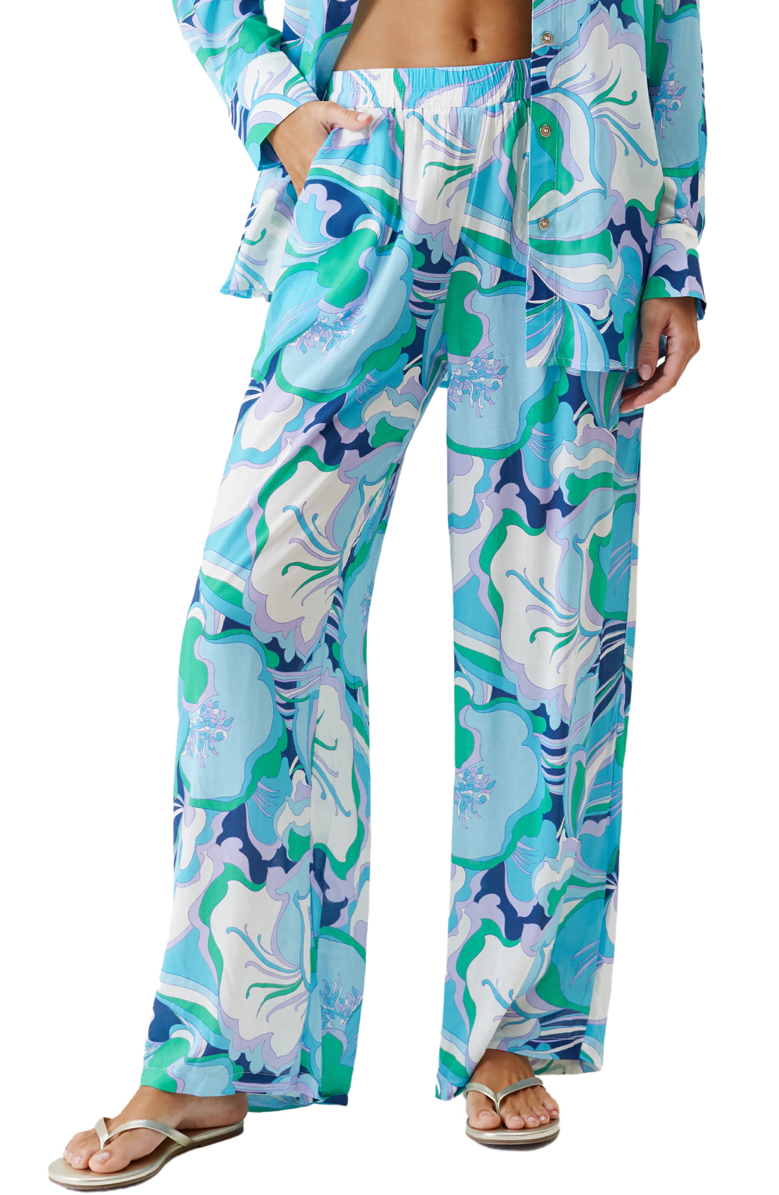 Melissa Odabash Olivia Wide Leg Cover-Up Pants | Nordstromrack