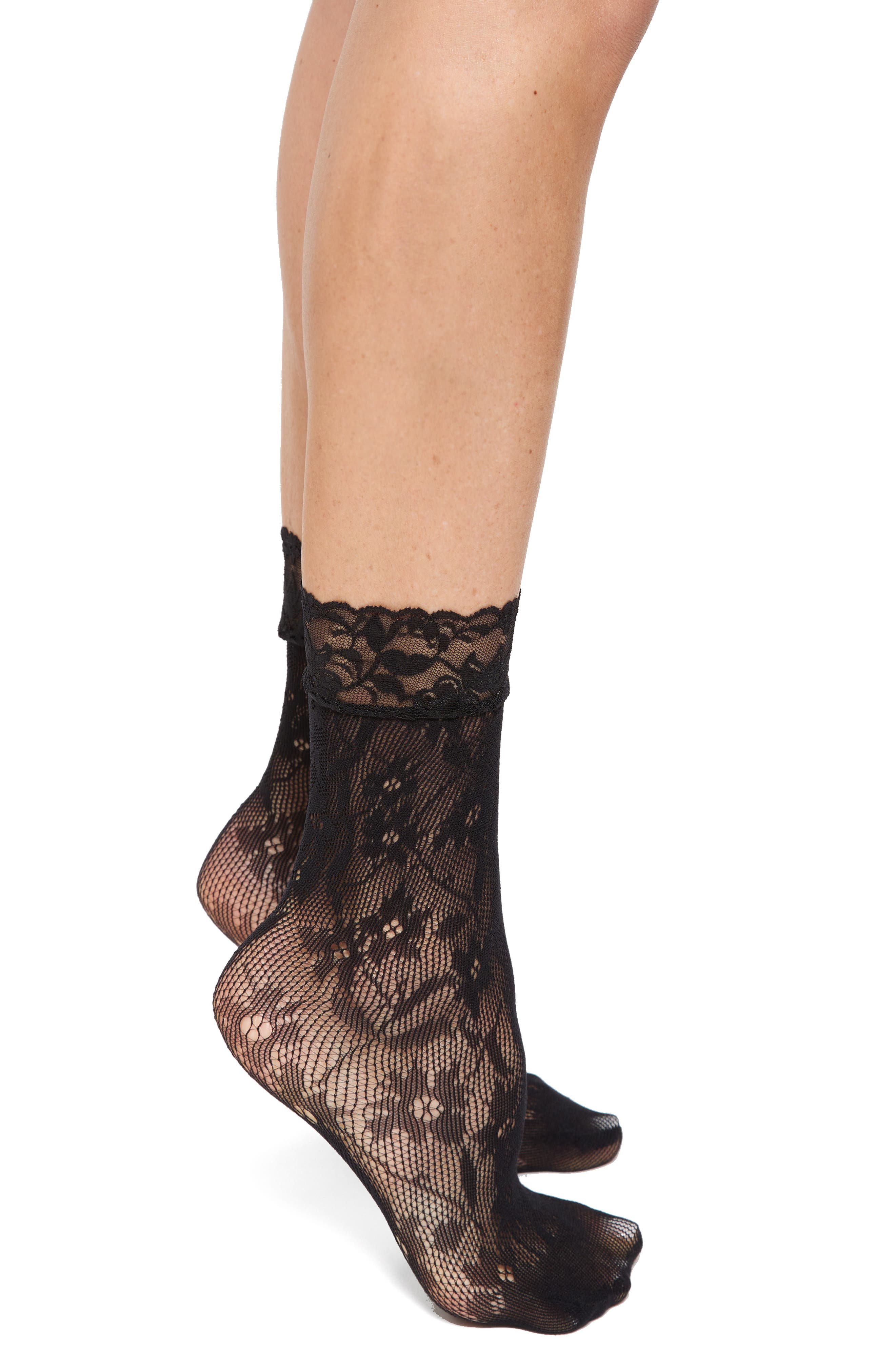 Stems Floral Fishnet Socks | Nordstrom