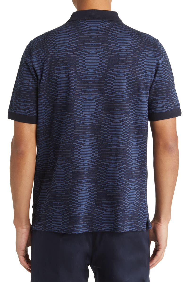 Ted Baker London Distorted Spot Quarter Zip Jacquard Polo | Nordstromrack
