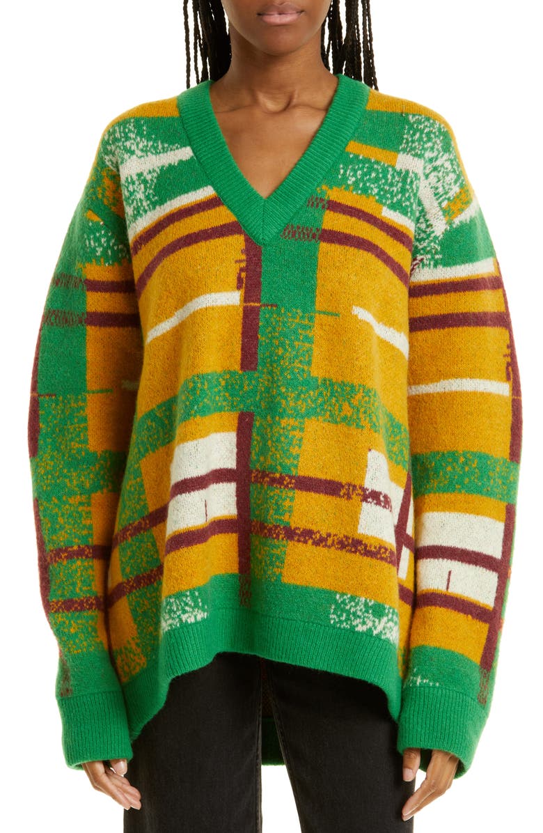 Simon Miller Lavos Abstract Plaid Sweater | Nordstromrack